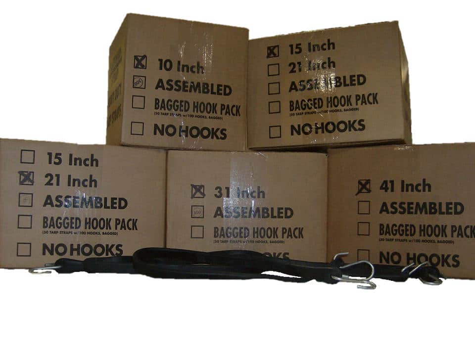 Heavy Duty Rubber Straps in Multiple Lengths | Case of 50